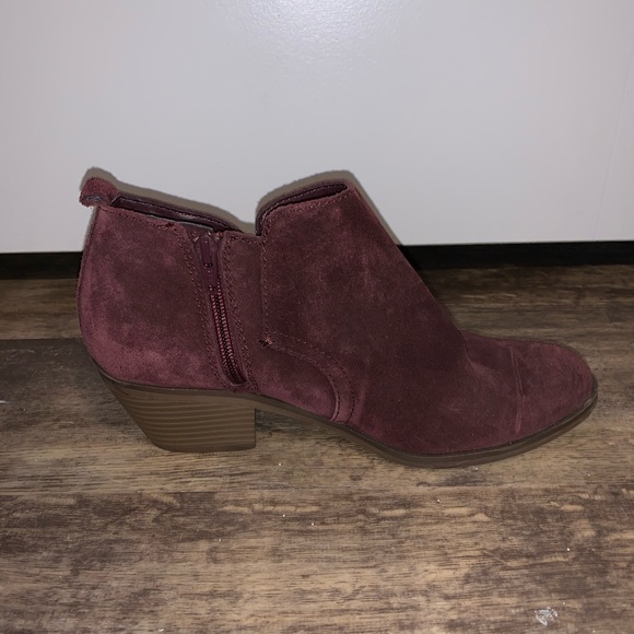 Shoes | Plum Heeled Booties | Poshmark